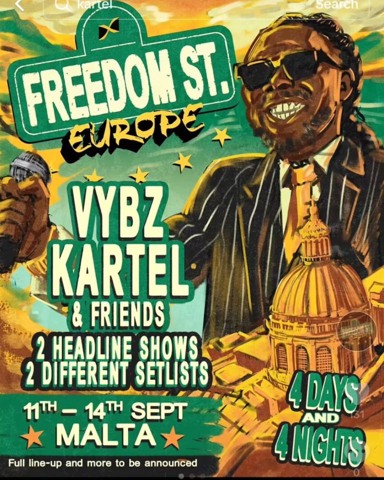 Vybz Kartel Announces 'Freedom Street' Will Be Coming To Malta In Europe This September - Moon 10